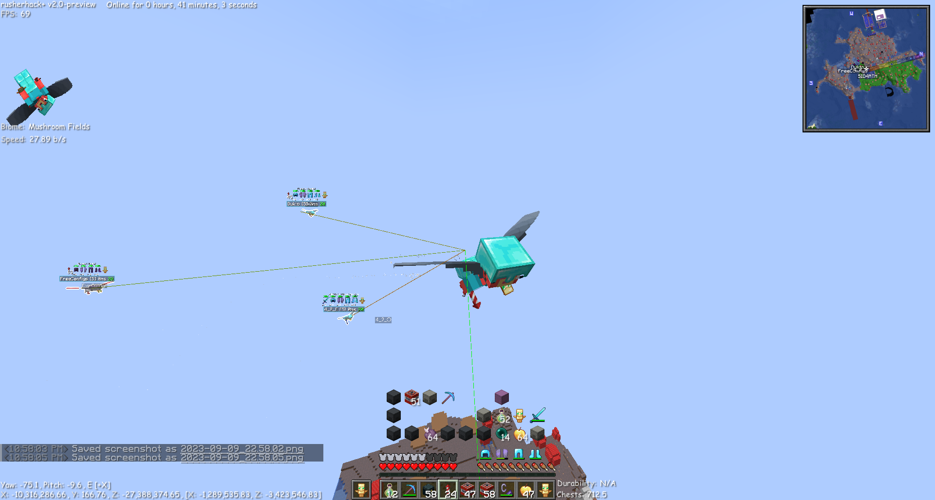 The fastest 2b2t shop recovery in history - Noxshop